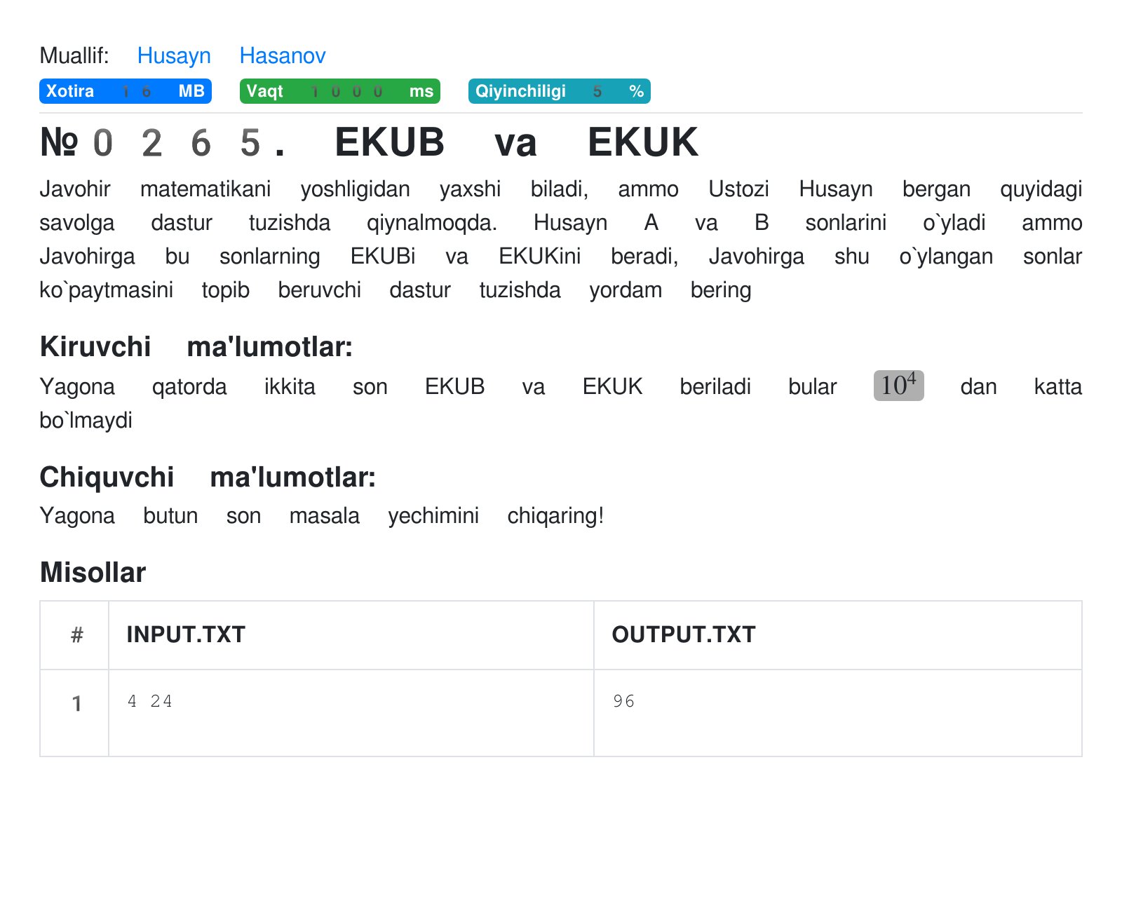 EKUB va EKUK - PIIMA