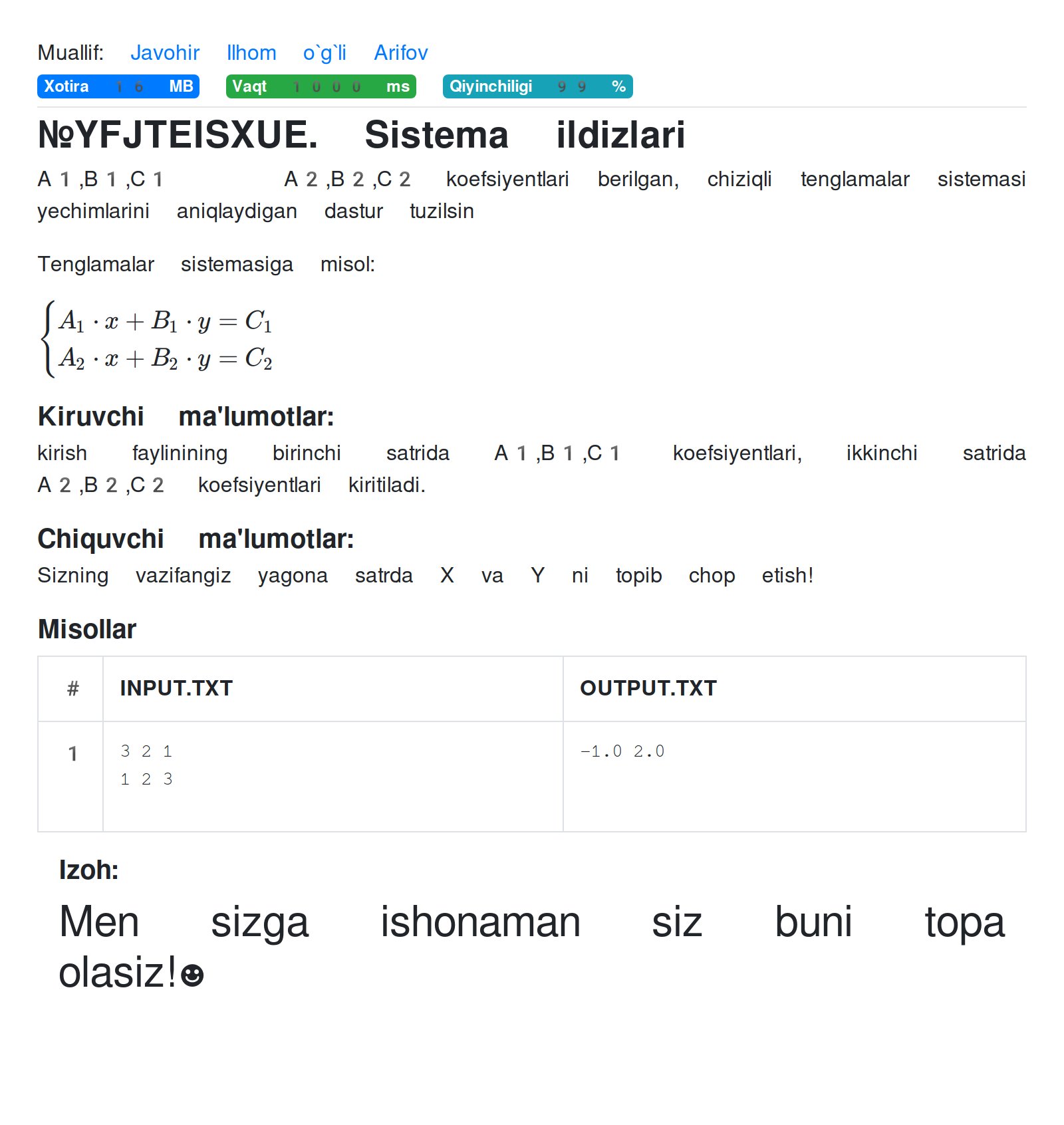 Sistema ildizlari - PIIMA